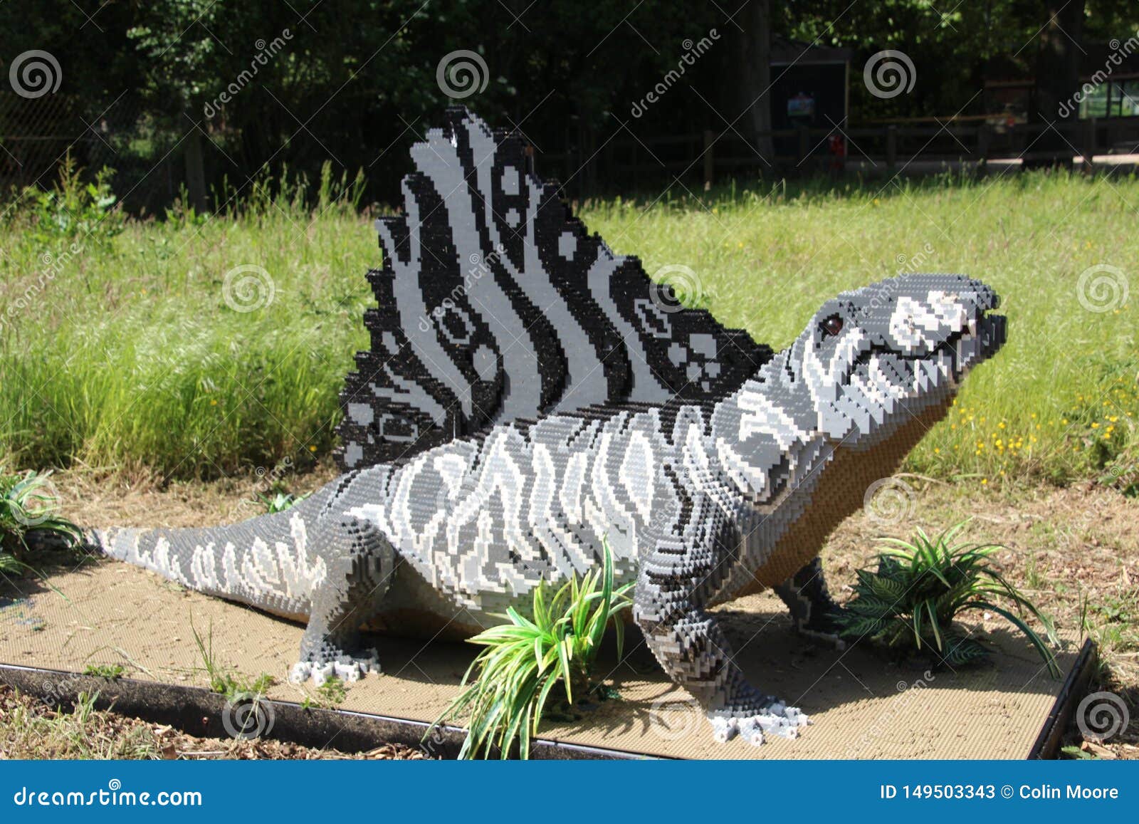 Dimetrodon Dinosaur Model editorial stock photo. Image of plastic ...
