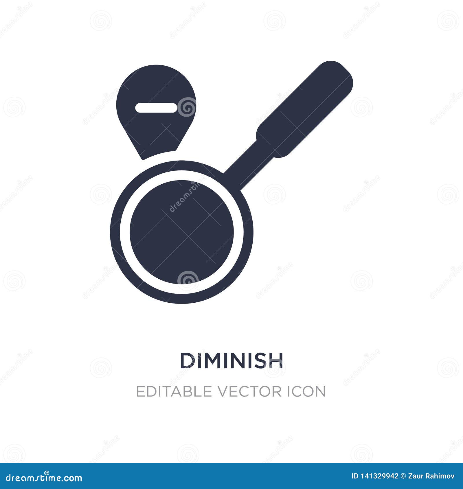 Diminish Icon Vector Isolated On White Background, Diminish Sign ...