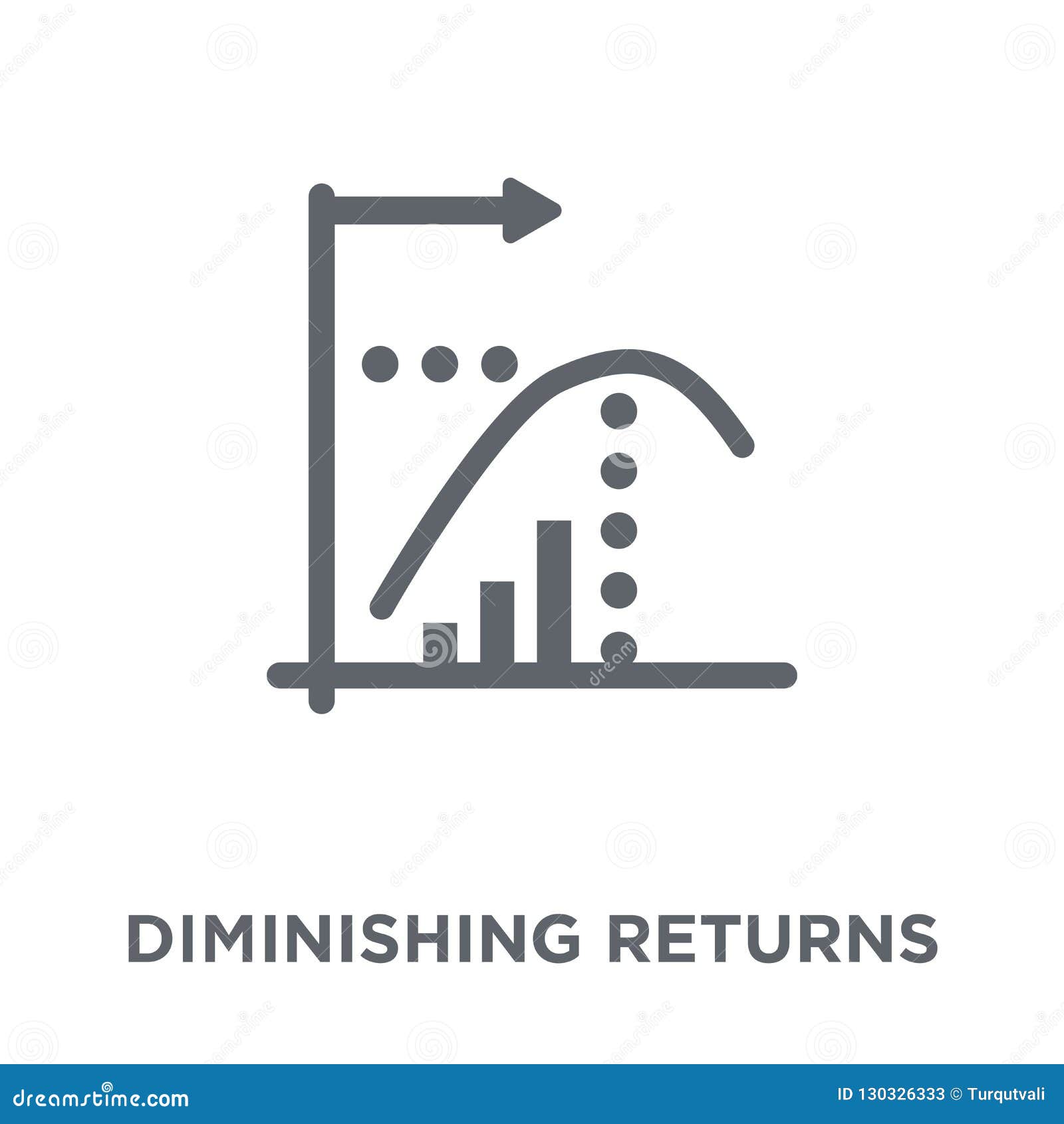 Diminishing Returns Icon from Diminishing Returns Collection. Stock ...