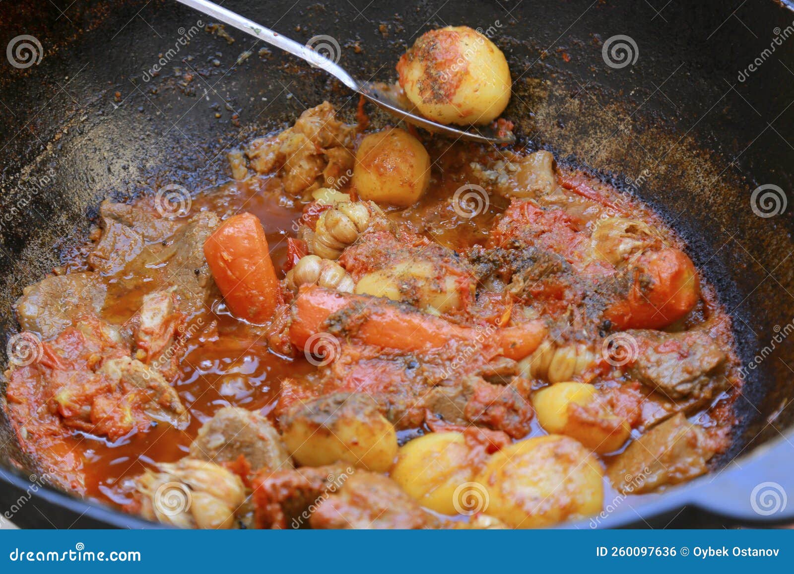 Dimlama - Stewed Vegetables with the Meat Stock Photo - Image of khiva ...