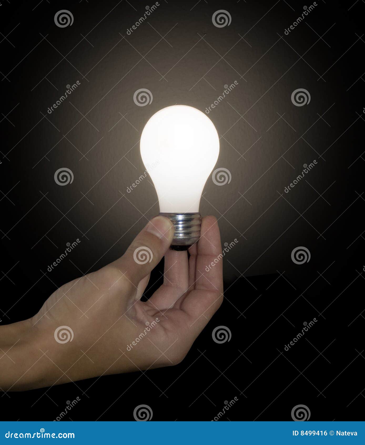 Dimly glowing light bulb stock photo. Image of light, bulb - 8499416