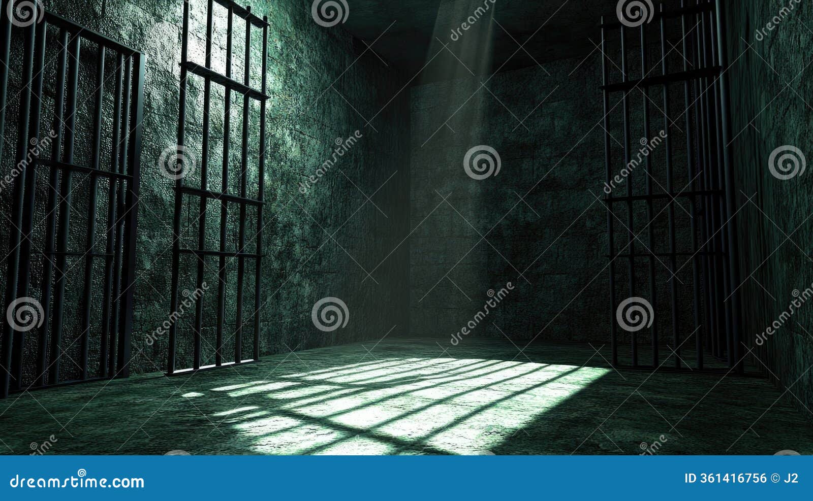 Empty Prison Cell Royalty-Free Stock Image | CartoonDealer.com #308693542
