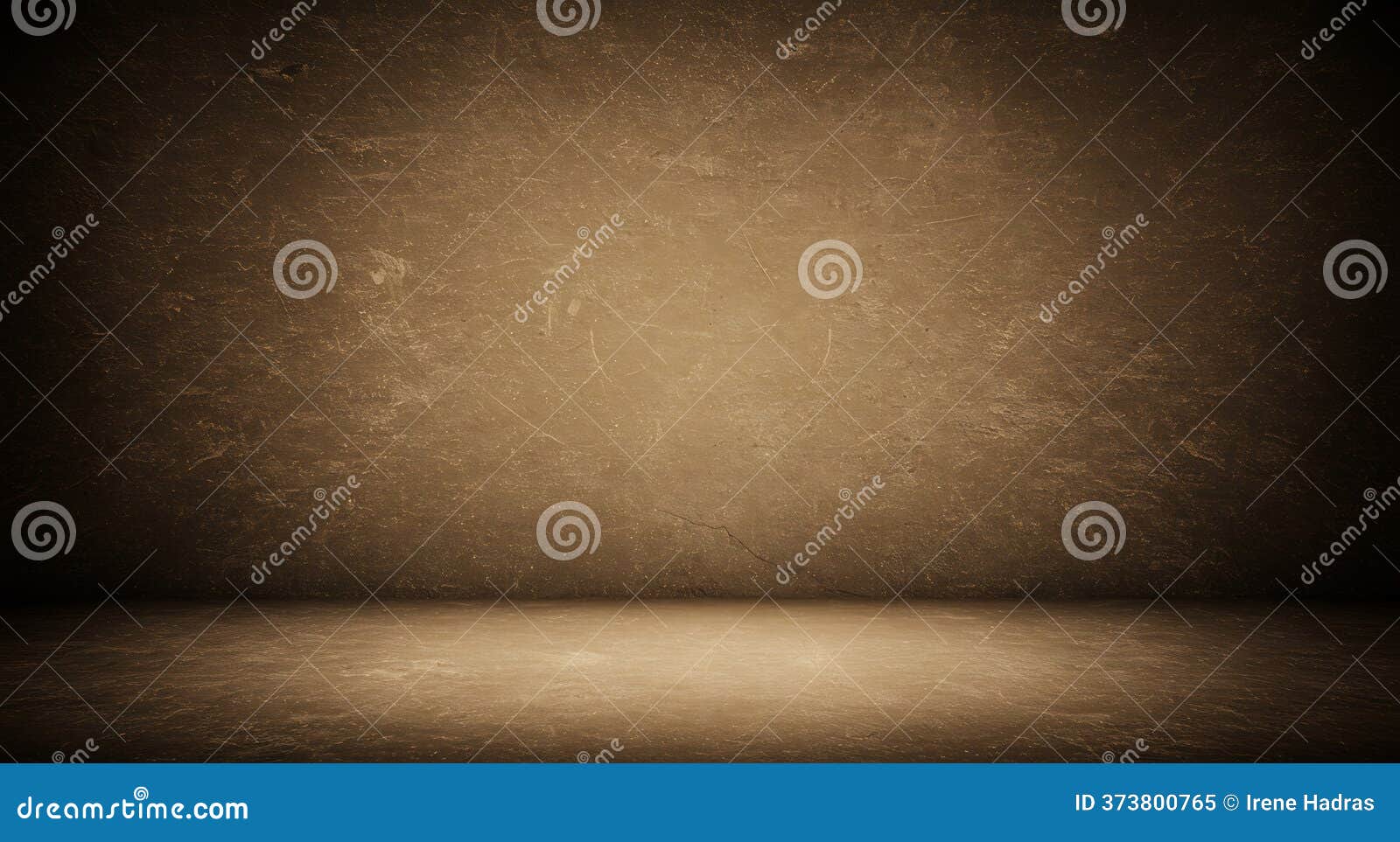 Dimly Lit, Empty Room With Concrete Walls And Single White Door ...