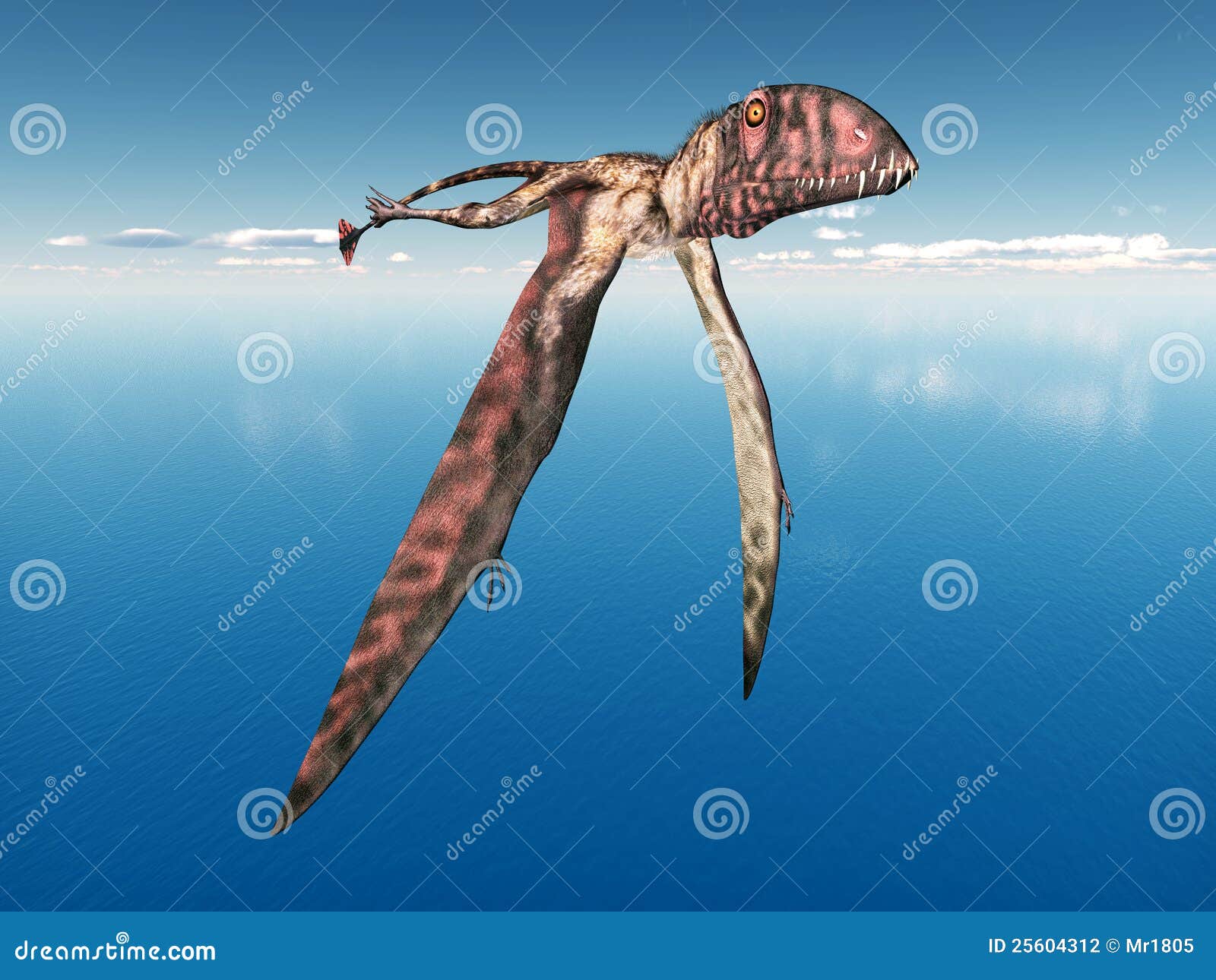 Dimorphodon stock illustration. Illustration of ocean - 25604312