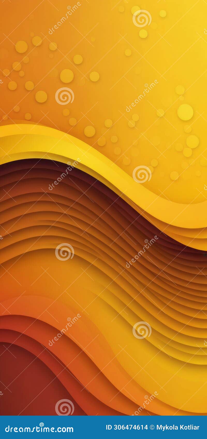 Dimpled Shapes in Yellow and Brown Stock Photo - Image of brown, style ...