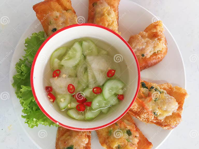 Dimsum, Include Dinner Set and Morning Stock Image - Image of morning ...