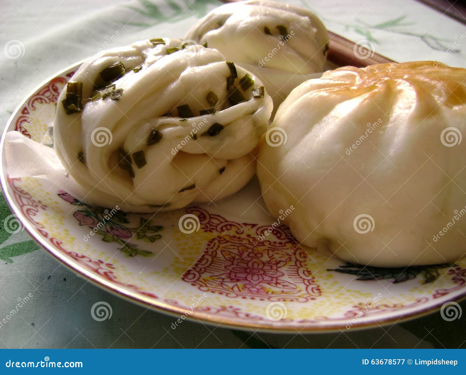 Chinese Breakfast Steamed Bun and Twisted Roll Stock Image - Image of ...