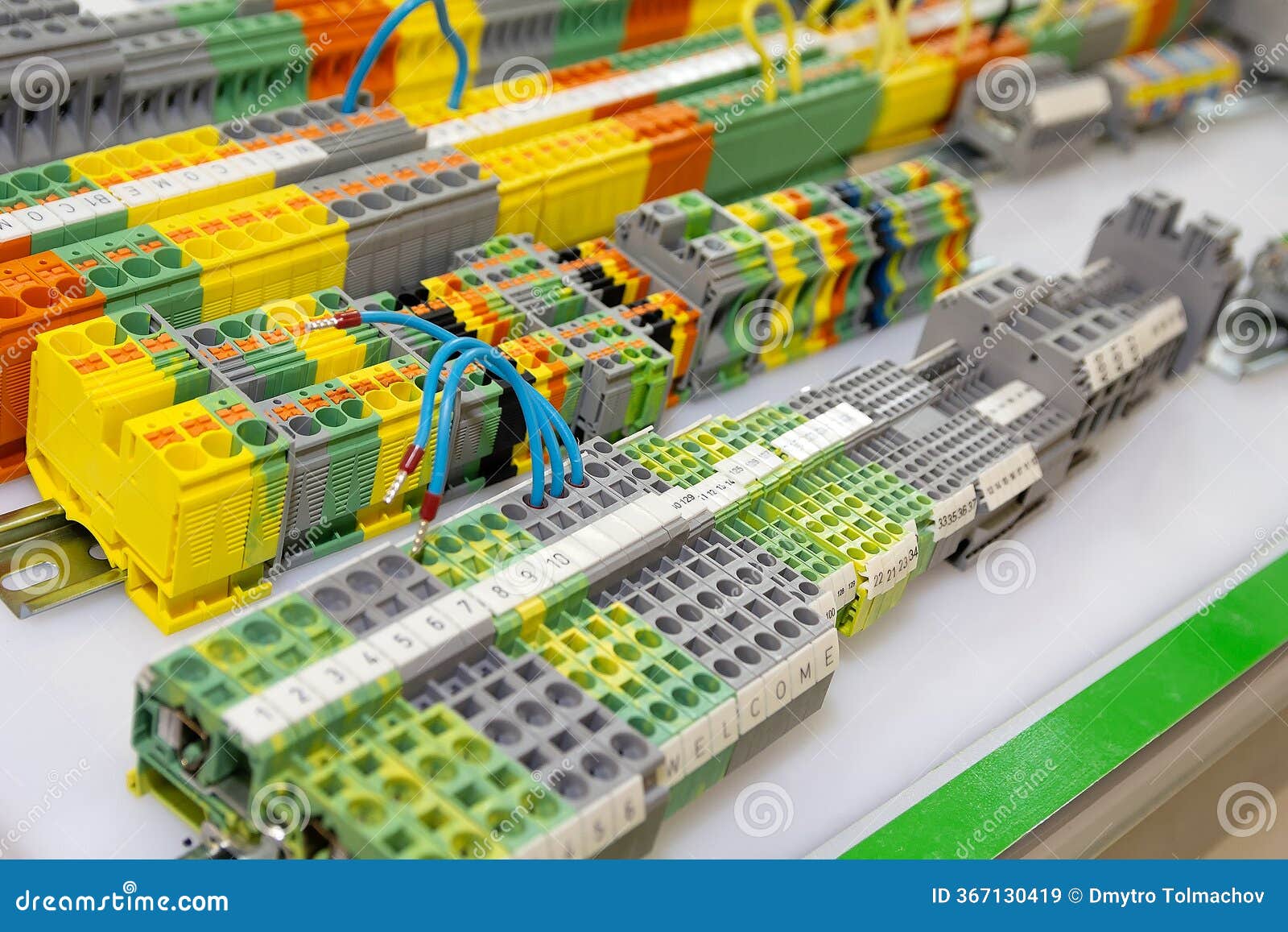 Two Electrical Connector On Light Background Stock Image ...
