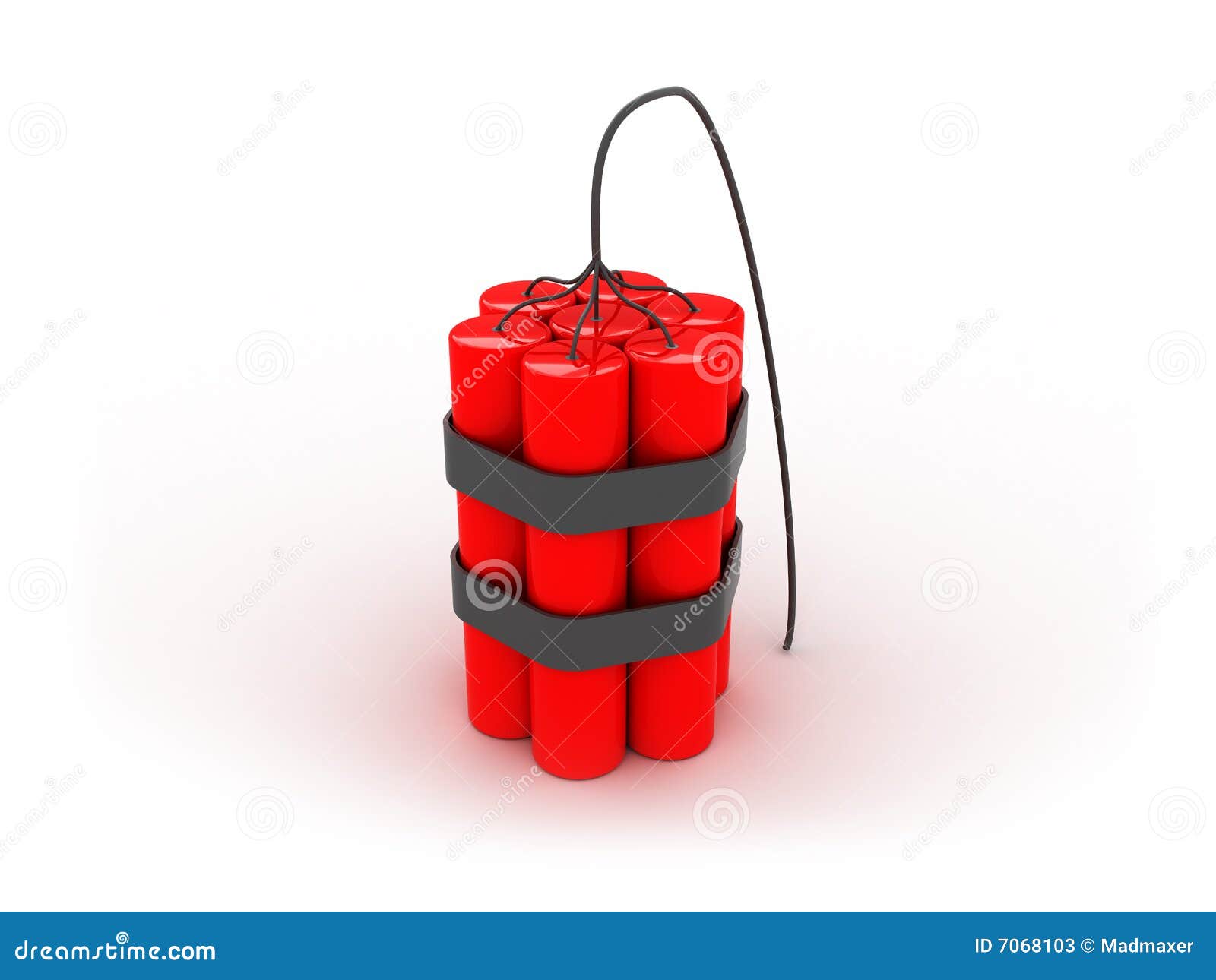 Dinamite ilustração stock. Ilustração de isolado, pirotecnia - 7068103