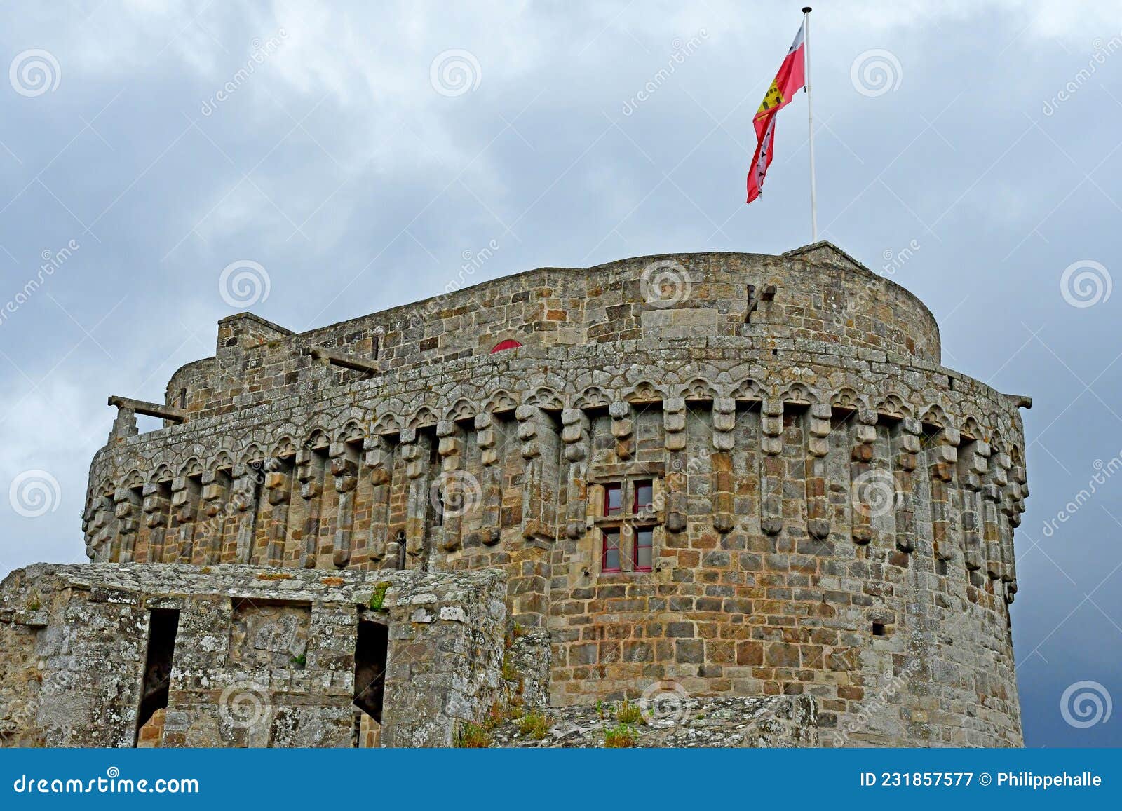 Dinan; France - July 28 2019 : Castle Editorial Photography - Image of ...