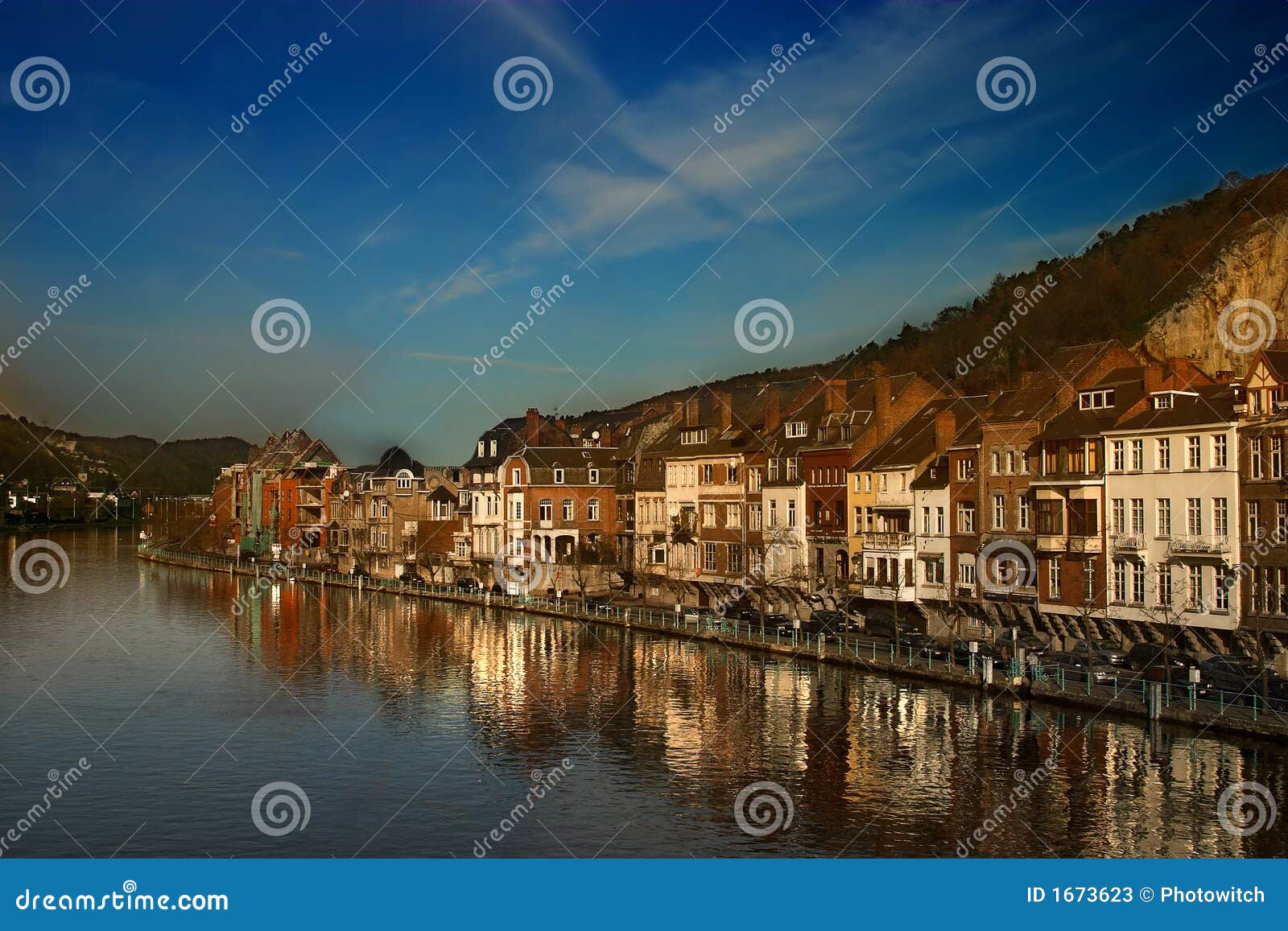 Dinant stock image. Image of tourism, flanders, city, sunset - 1673623