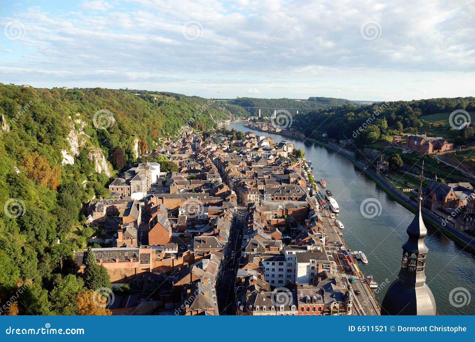 Dinant stock image. Image of dinant, trees, river, belgium - 6511521