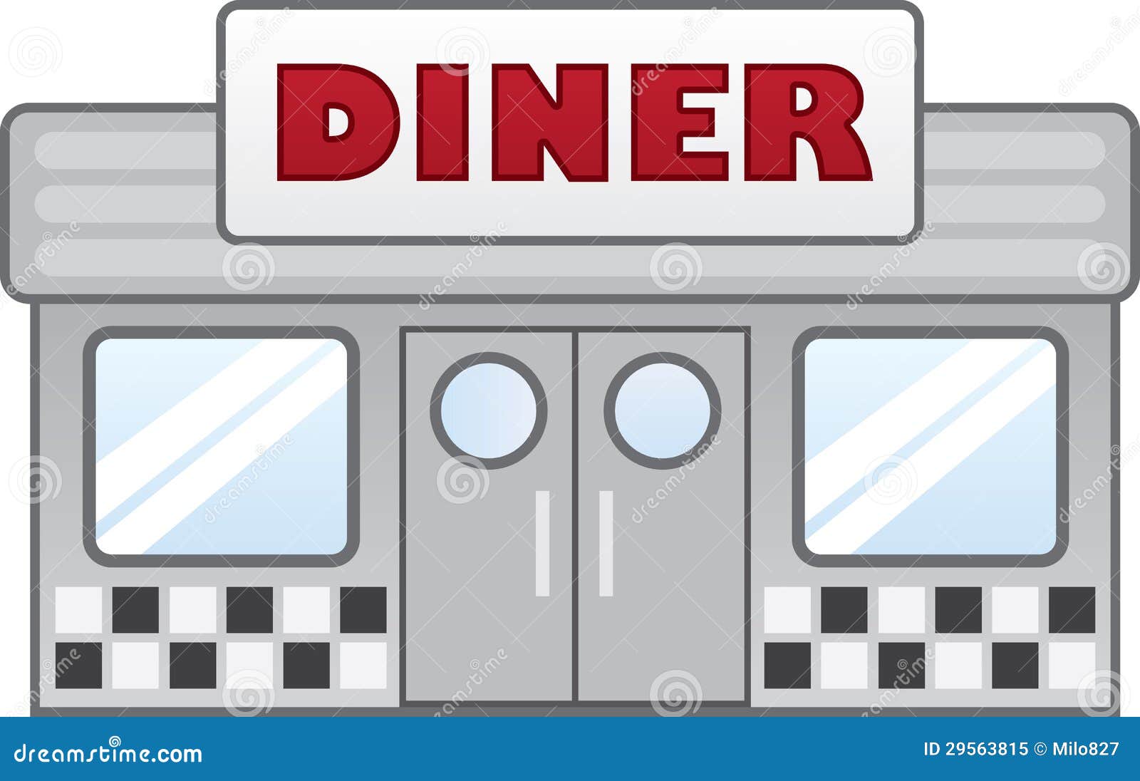 Diner stock vector. Image of cartoon, illustration, hamburgers - 29563815