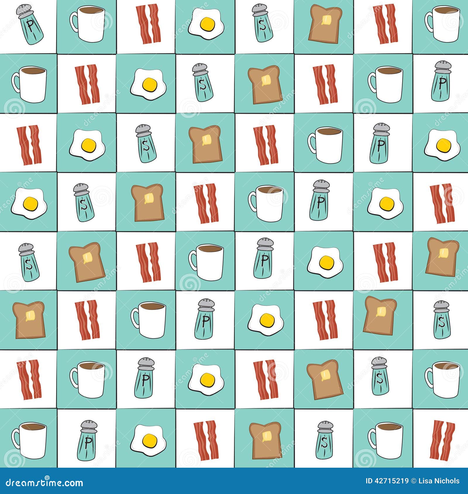 Diner Background Pattern stock illustration. Illustration of checkered ...