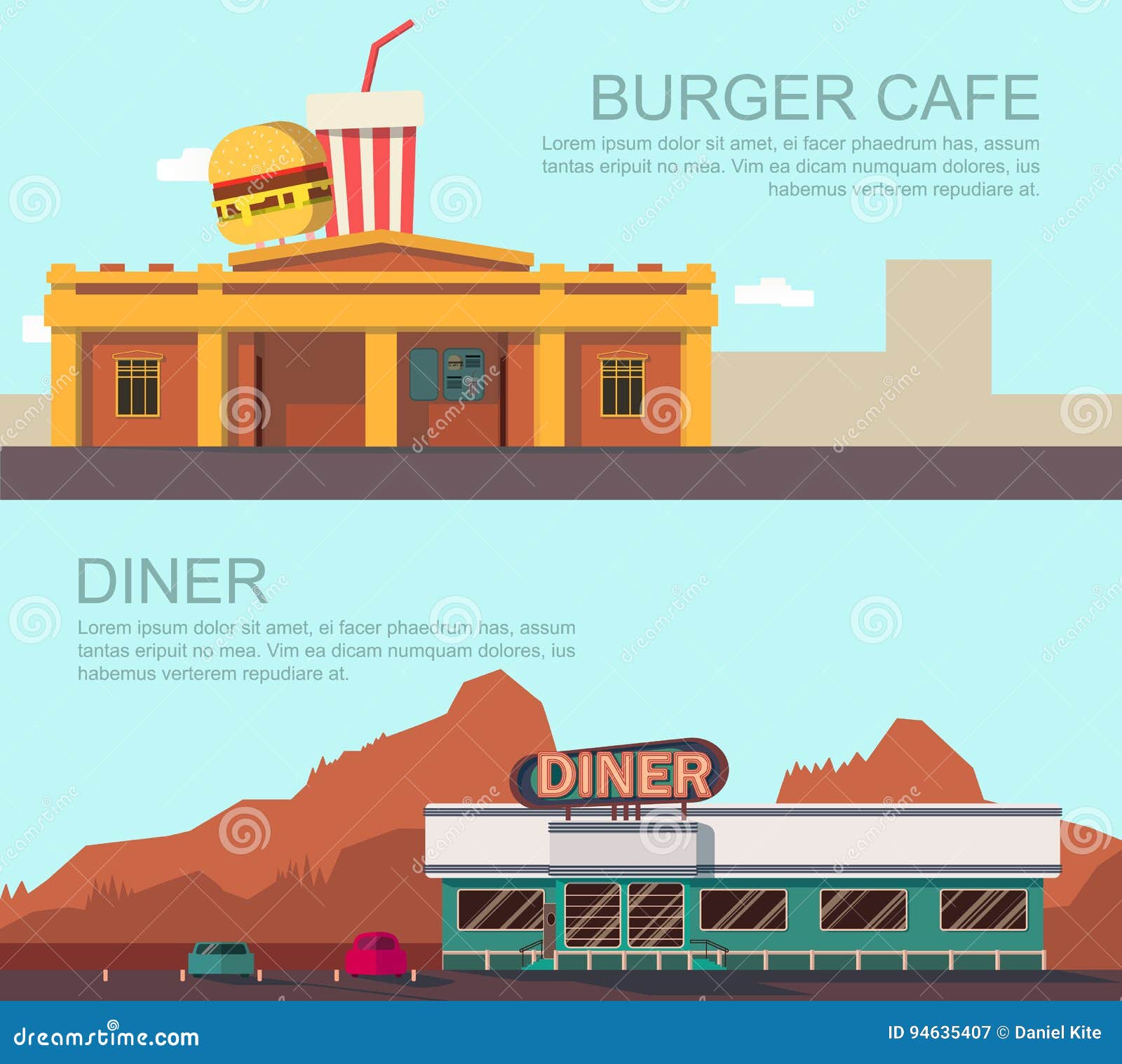 Burger Cafe Neon Sign. Fastfood Burger Sandwich Neon Logo, Bright ...