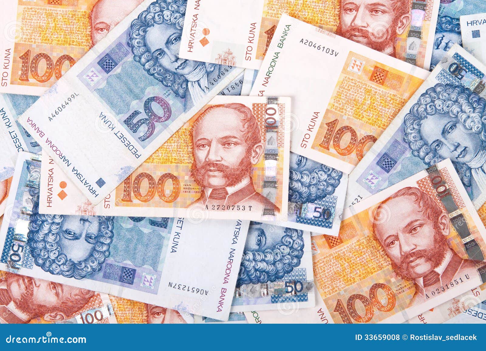 Dinero croata, Kuna foto de archivo. Imagen de extranjero - 33659008