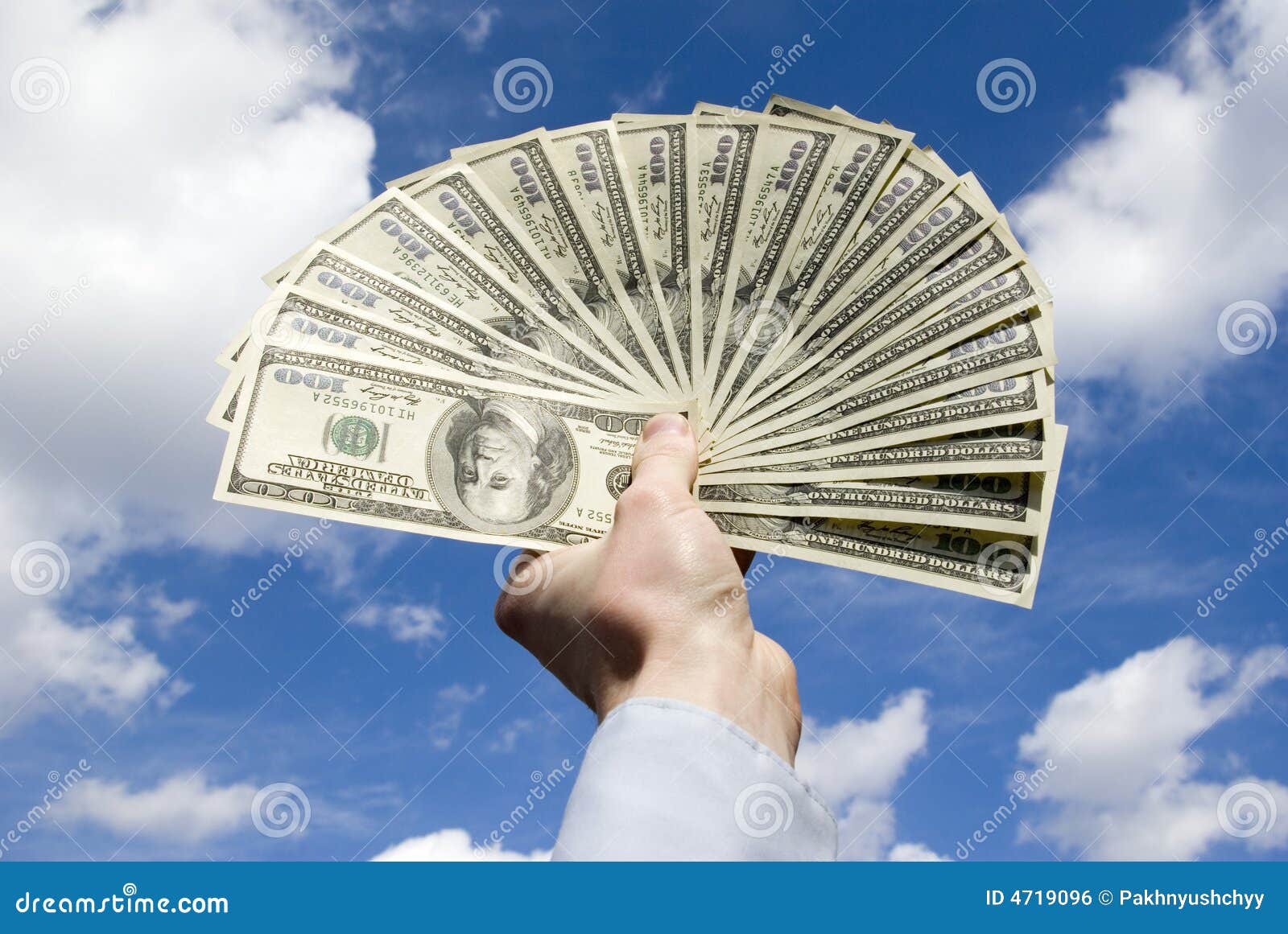 Dinero a disposición foto de archivo. Imagen de gente - 4719096