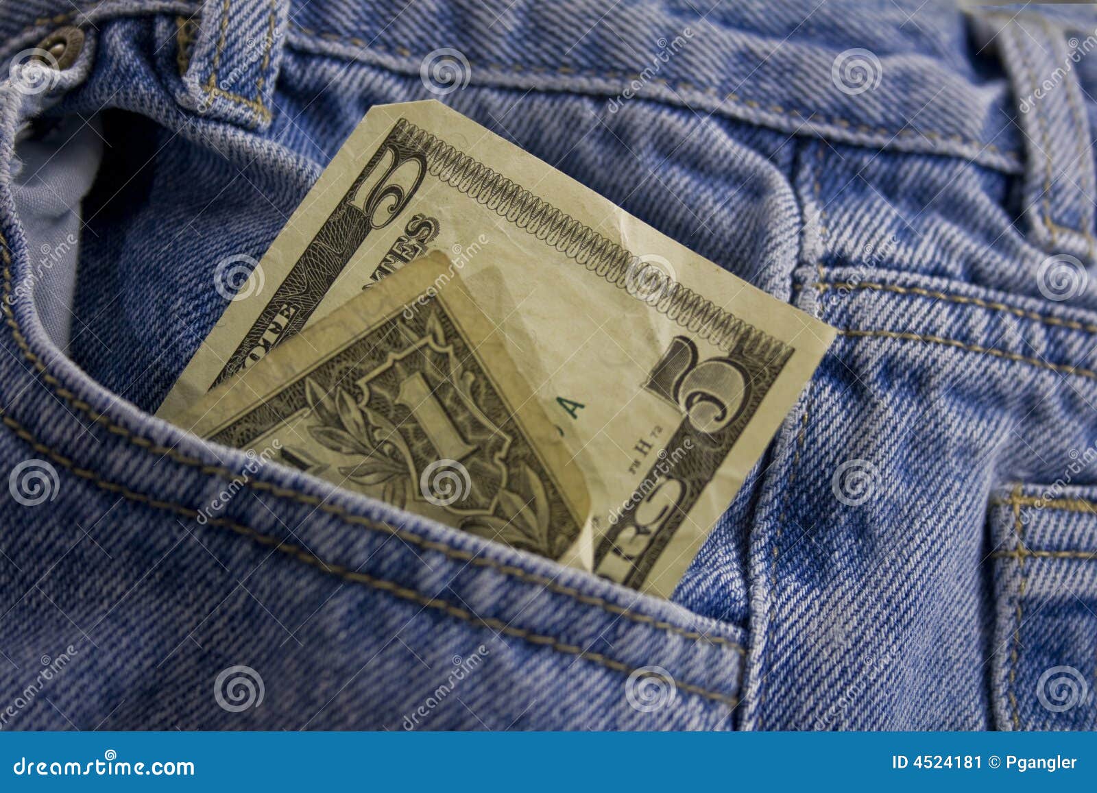 Dinero En Bolsillo Imagen. Imagen: 4524181