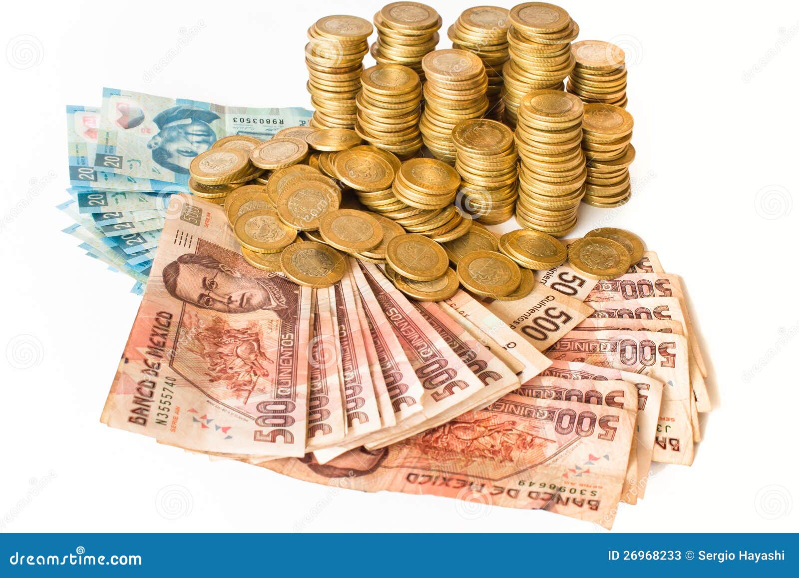 Dinero Mexicano Fotos de archivo - Imagen: 26968233