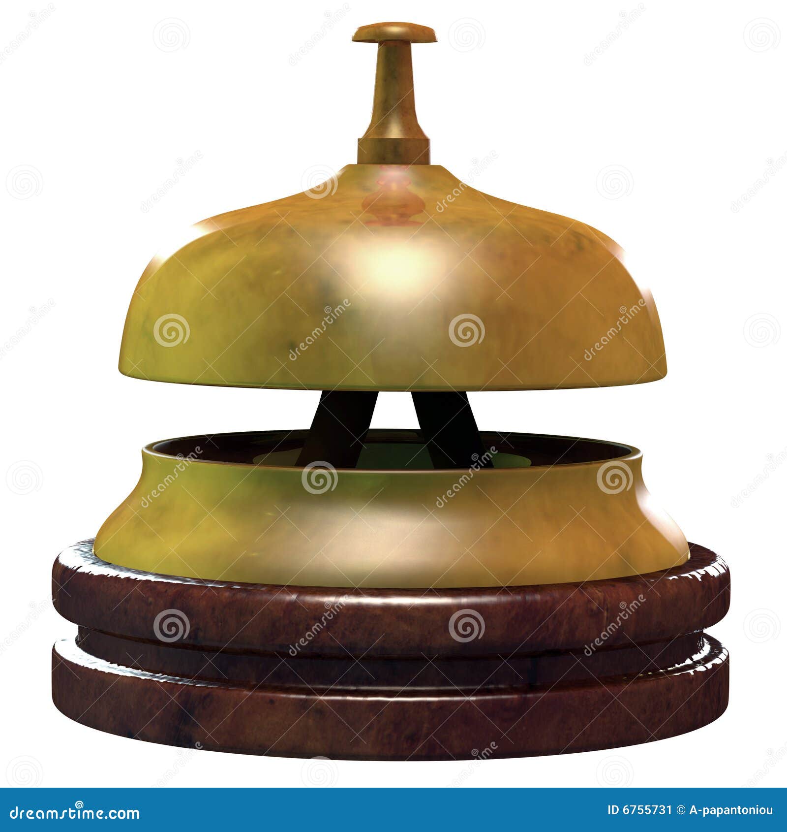 Ding Bell stock de ilustración. Ilustración de madera - 6755731