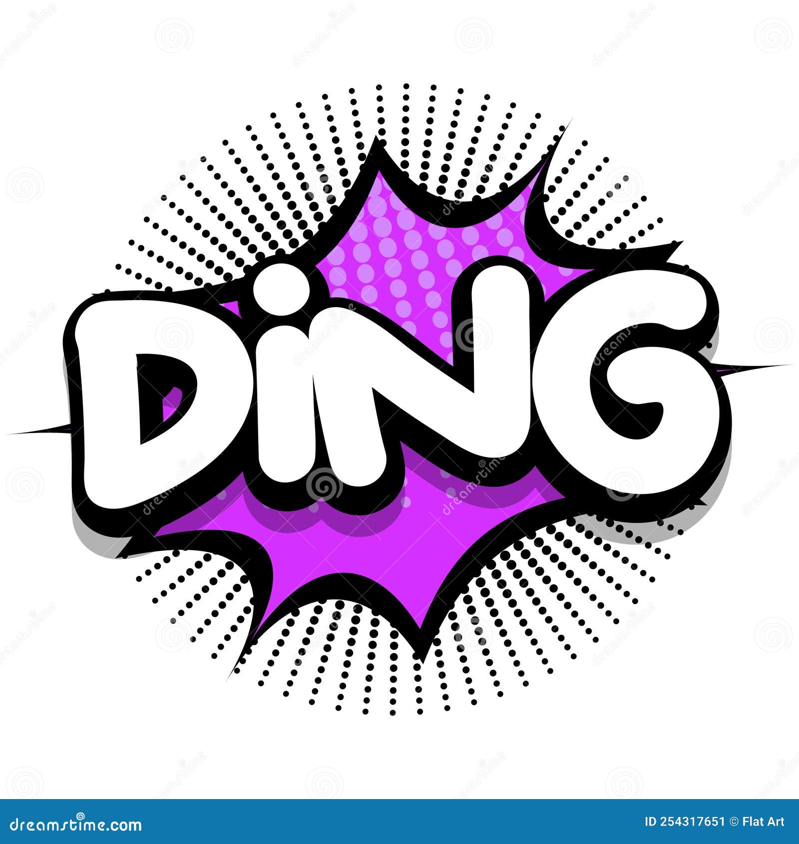 Ding Dong Comic Bright Template With Speech Bubbles On Colorful Frames ...