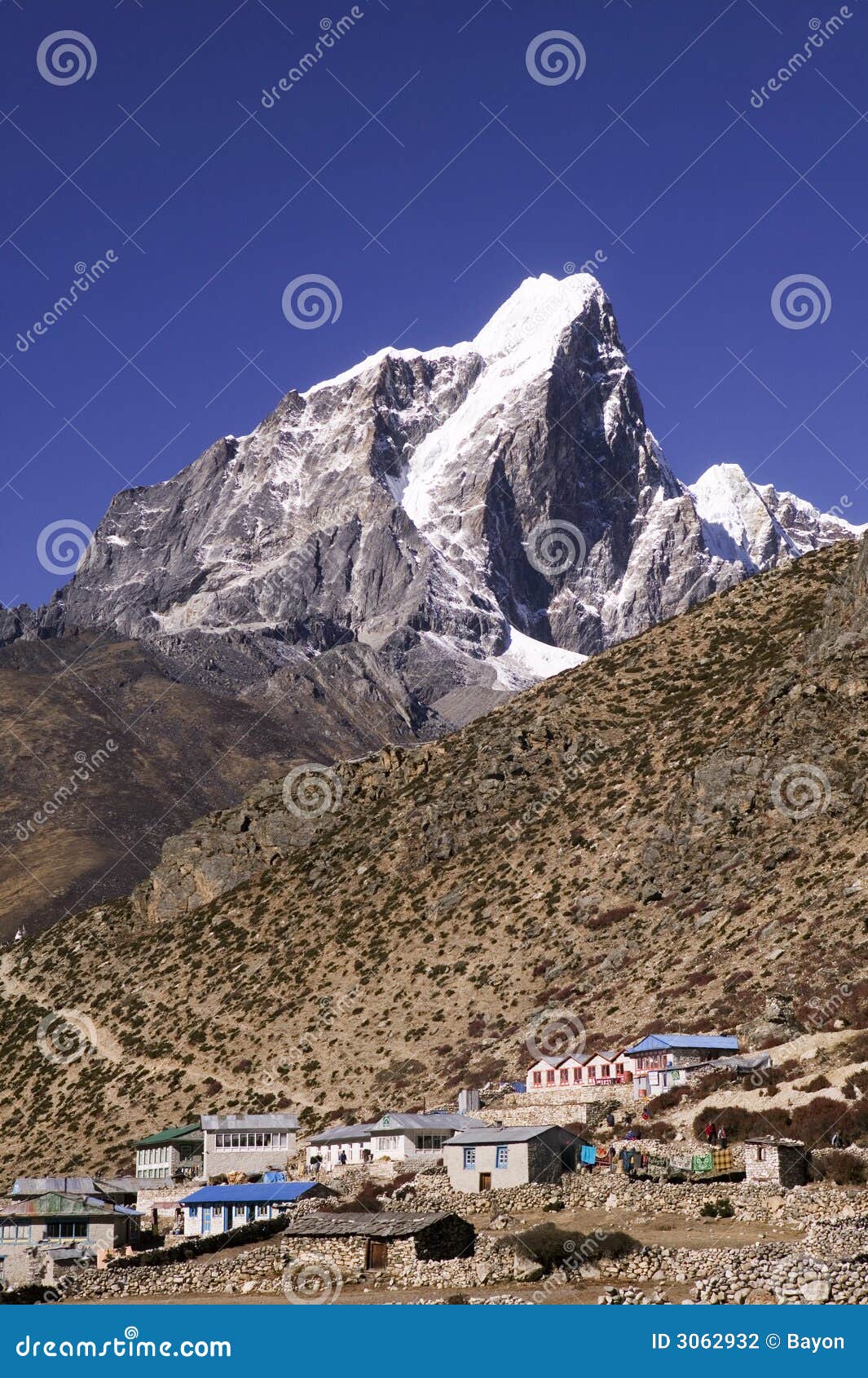 Dingboche Village stock photo. Image of everest, nepal - 3062932