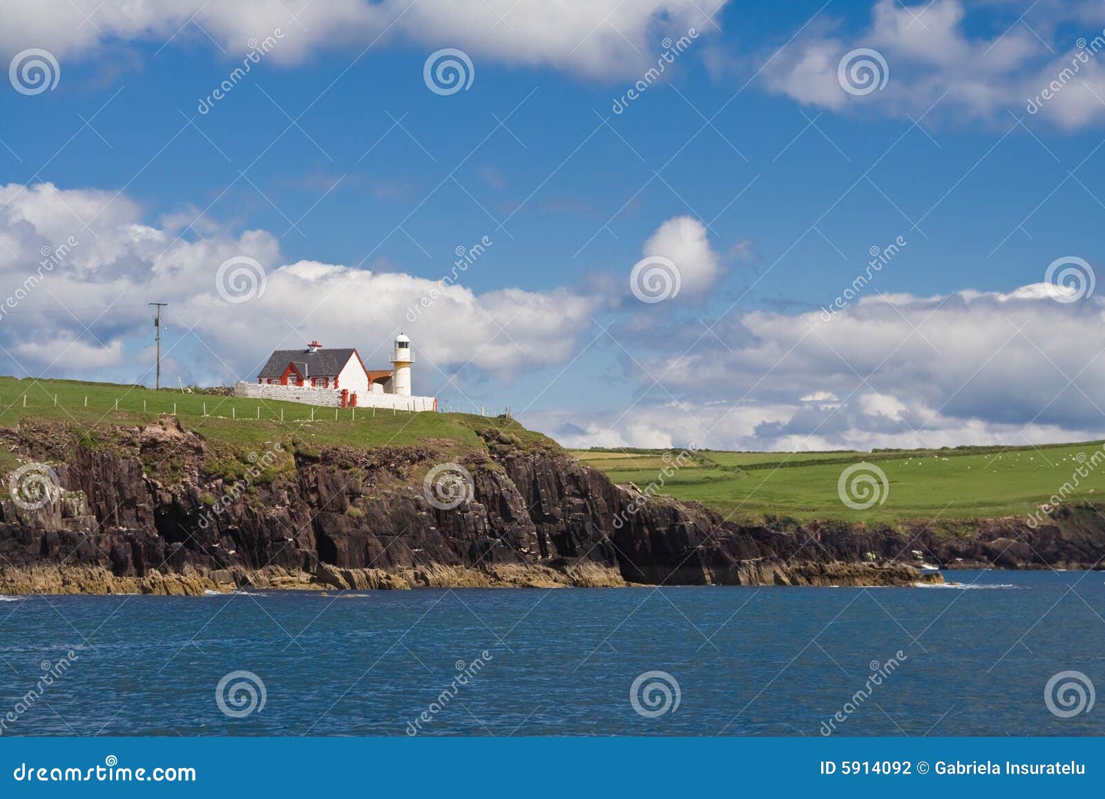 Dingle lighthouse stock photo. Image of dingle, shore - 5914092