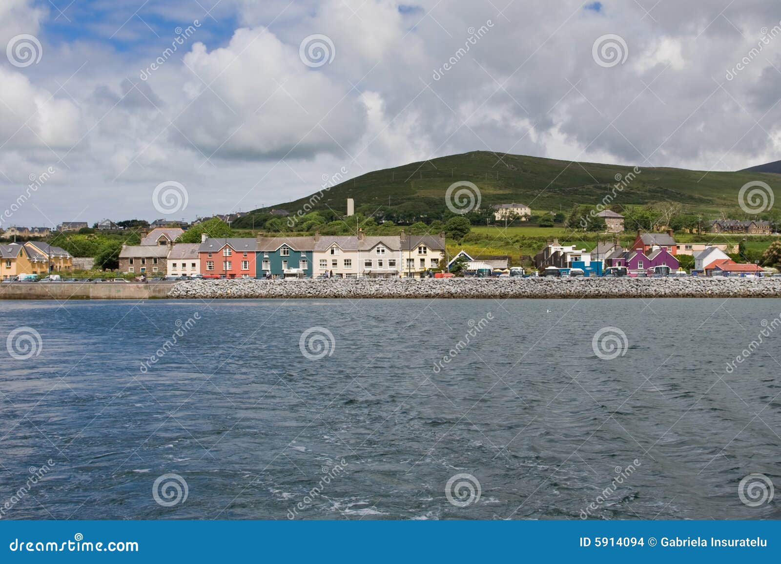 Dingle town stock photo. Image of harbor, atlantic, landscape - 5914094