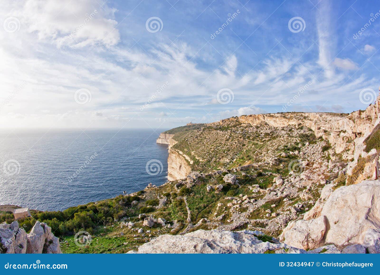 Dingli cliffs stock image. Image of mediterranean, mountains - 32434947
