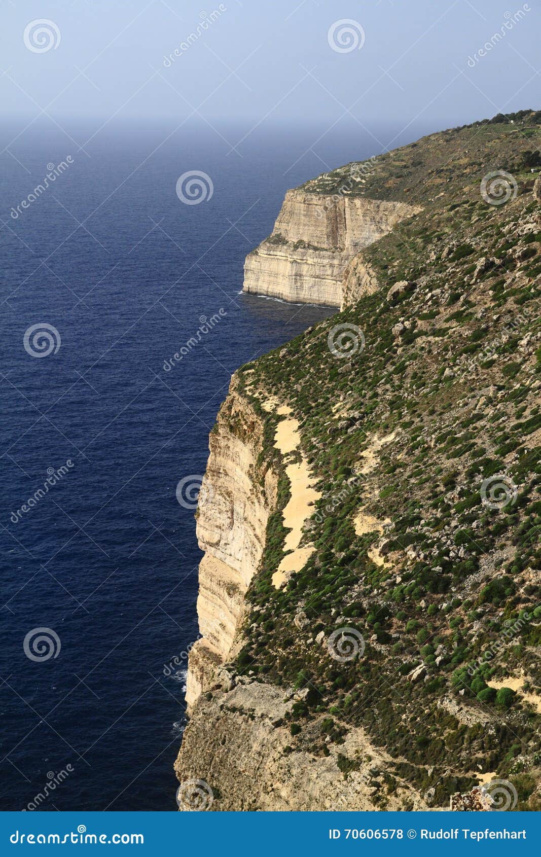 Dingli Cliffs, Malta stock photo. Image of beautiful - 70606578