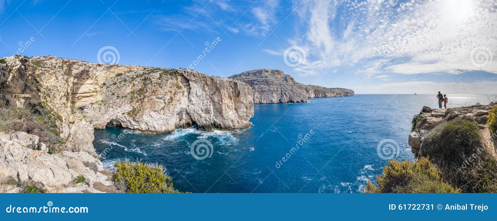 The Dingli Cliffs in Malta stock image. Image of couple - 61722731