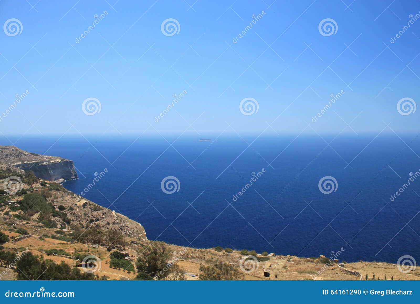 The Dingli cliffs stock photo. Image of malta, coastal - 64161290