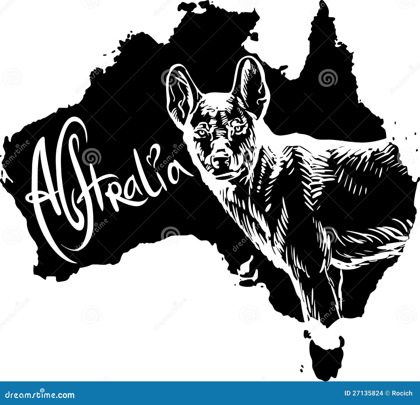 Dingo Dog Symbol Animal Beast Shape Icon Vector Illustration ...