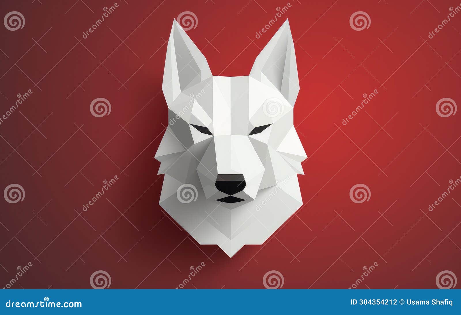 Dingo Icon Crafted with Minimalist 3D Style Stock Illustration ...