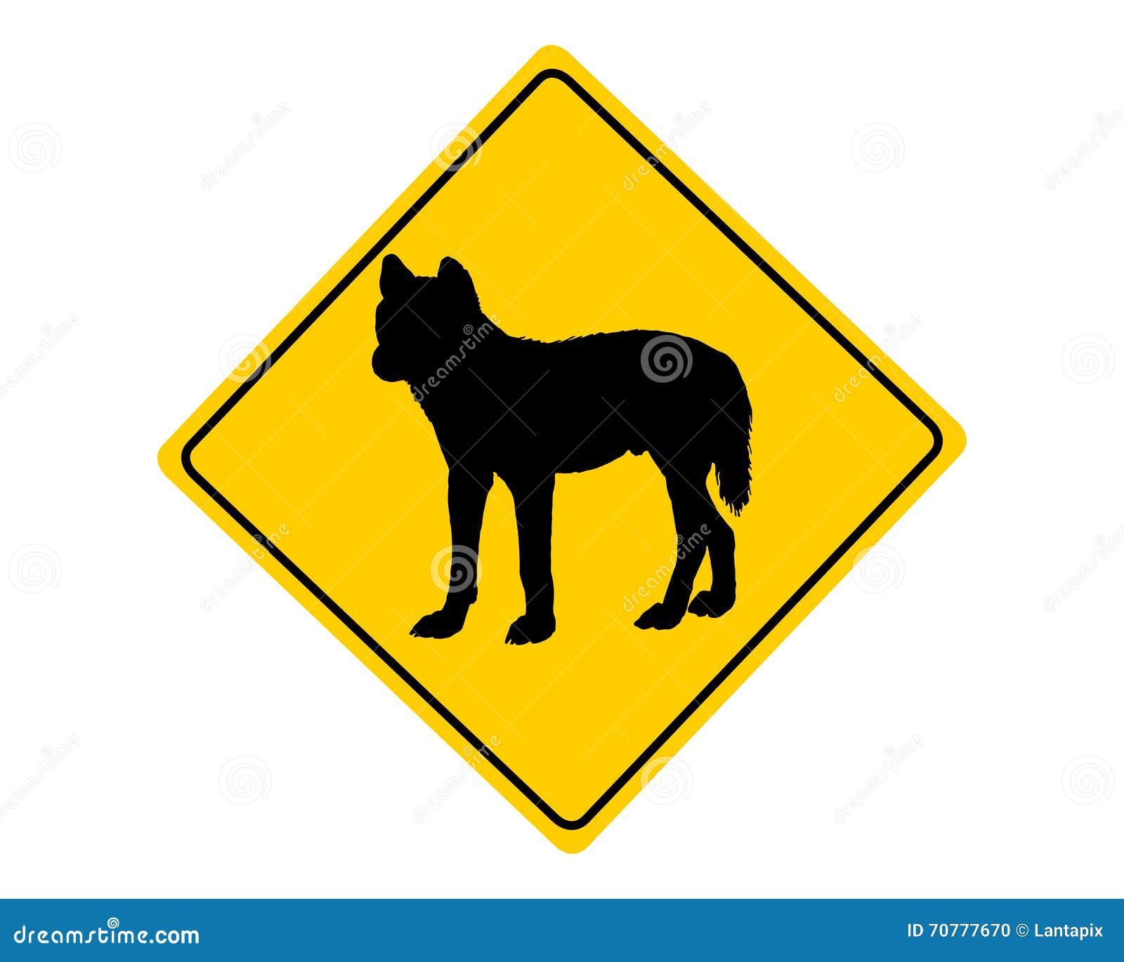 Dingo Dog Symbol Animal Beast Shape Icon Vector Illustration ...