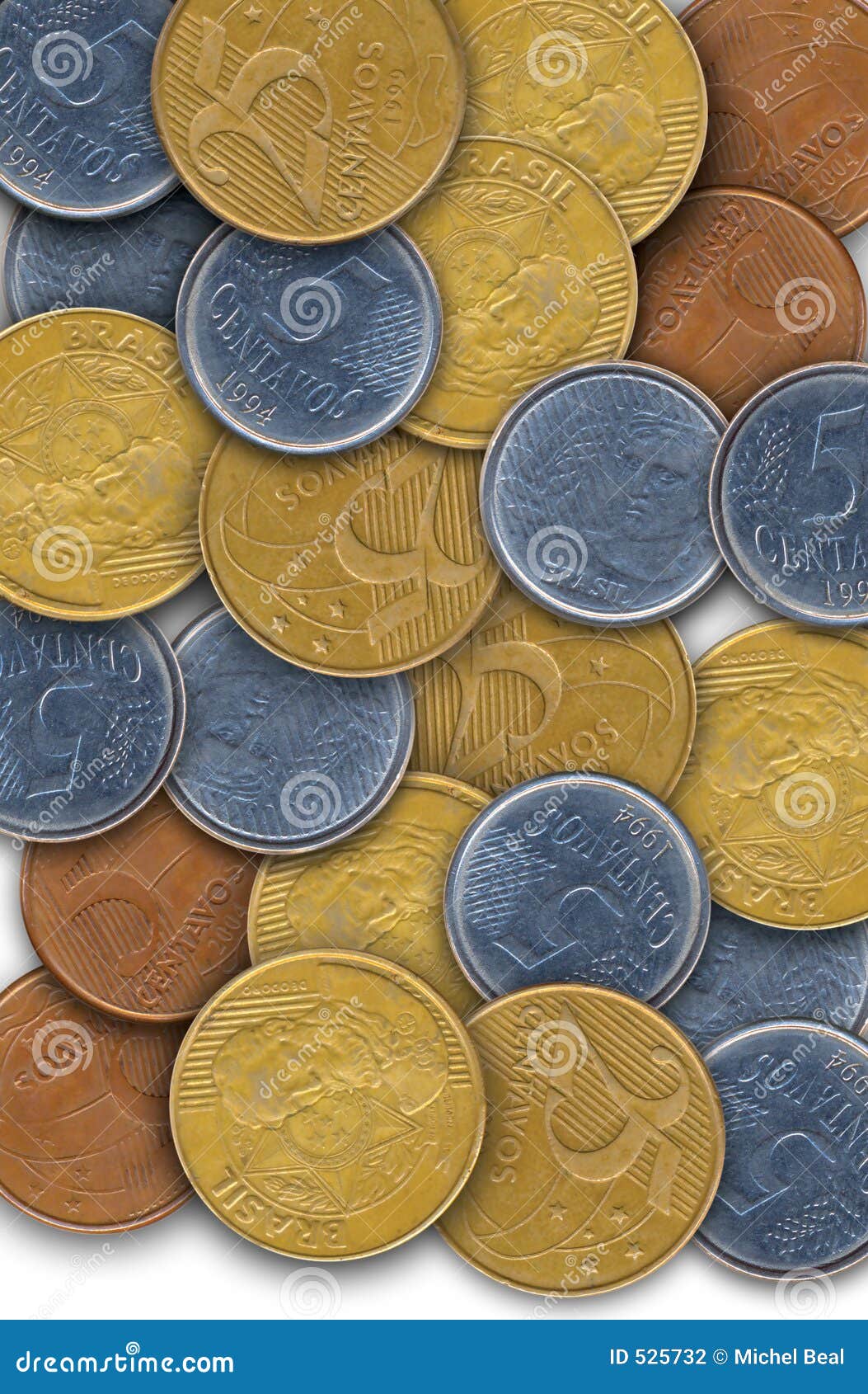 Dinheiro brasileiro foto de stock. Imagem de moeda, real - 525732