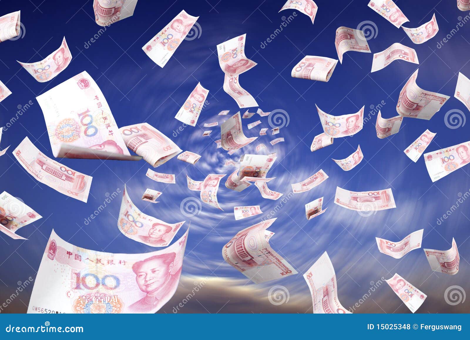 Dinheiro e remoinho foto de stock. Imagem de fluxo, chuva - 15025348