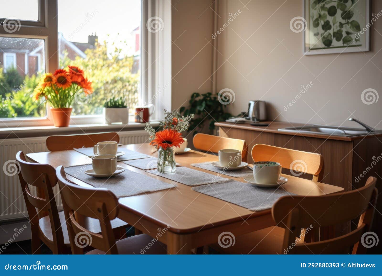 Dining Area in a Student Shared House Stock Image - Image of area ...