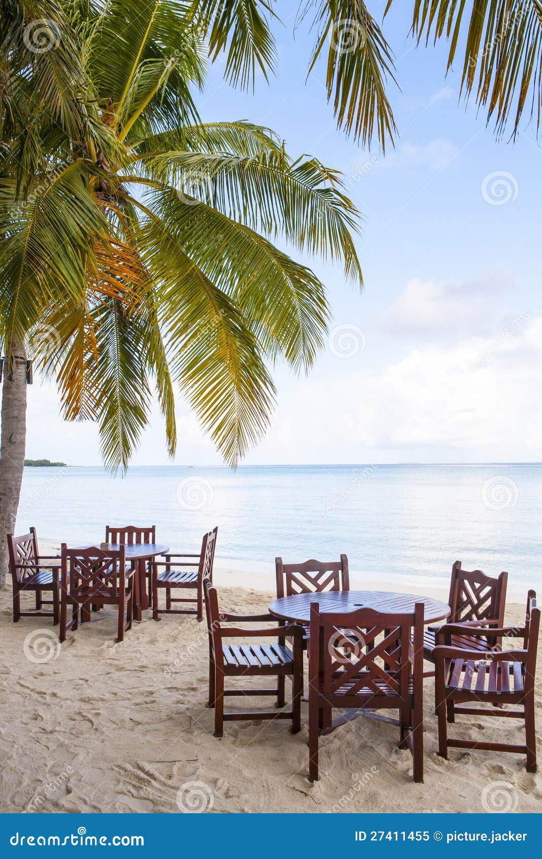 Dining at the beach stock image. Image of dinner, coast - 27411455