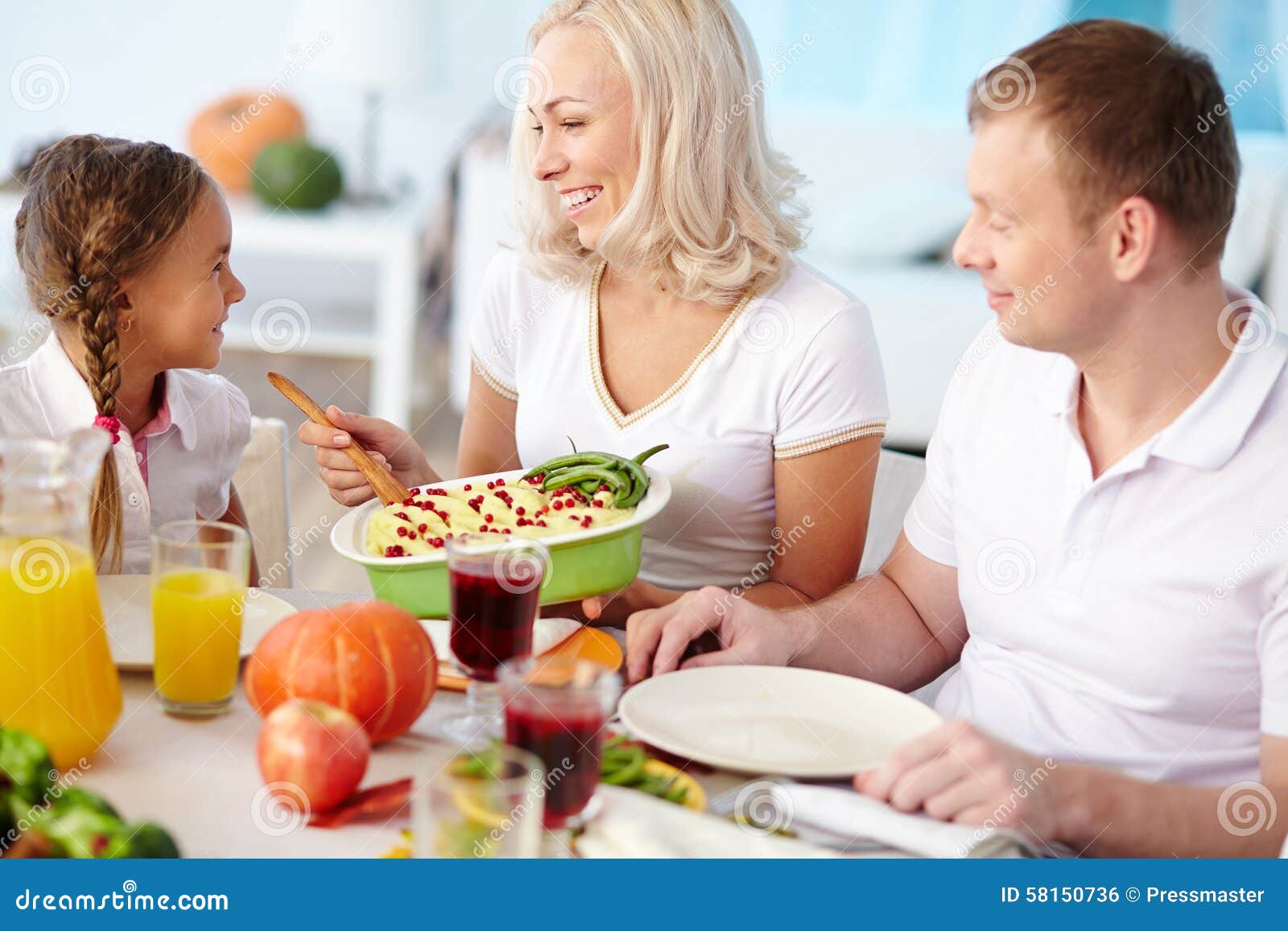 Dining with family stock photo. Image of child, woman - 58150736