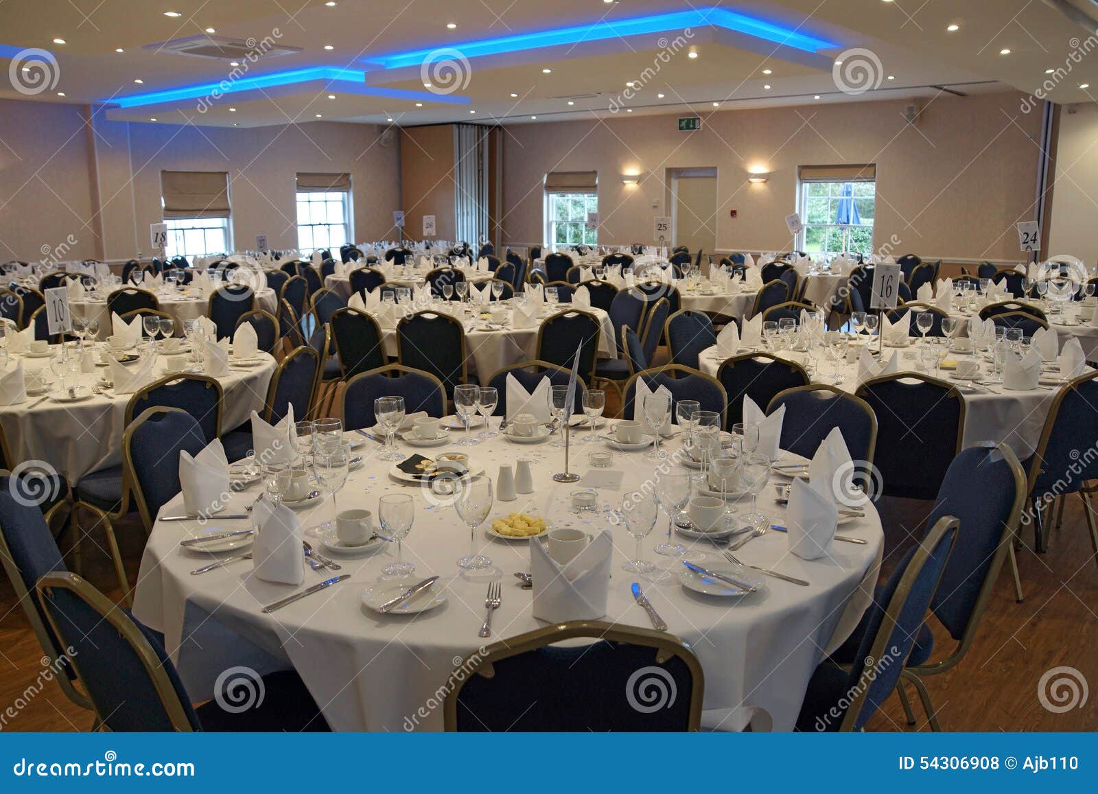 Dining Hall stock photo. Image of dining, reception, tables - 54306908