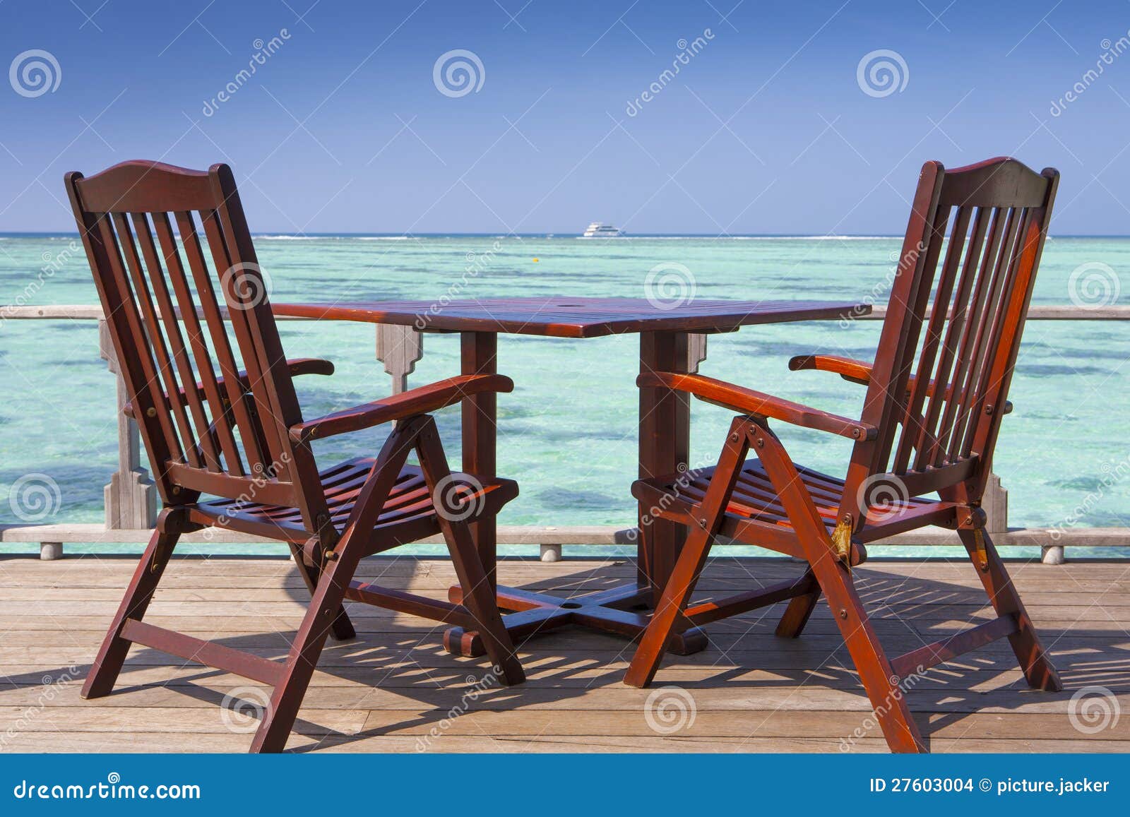 Dining with ocean view stock photo. Image of coast, furniture - 27603004