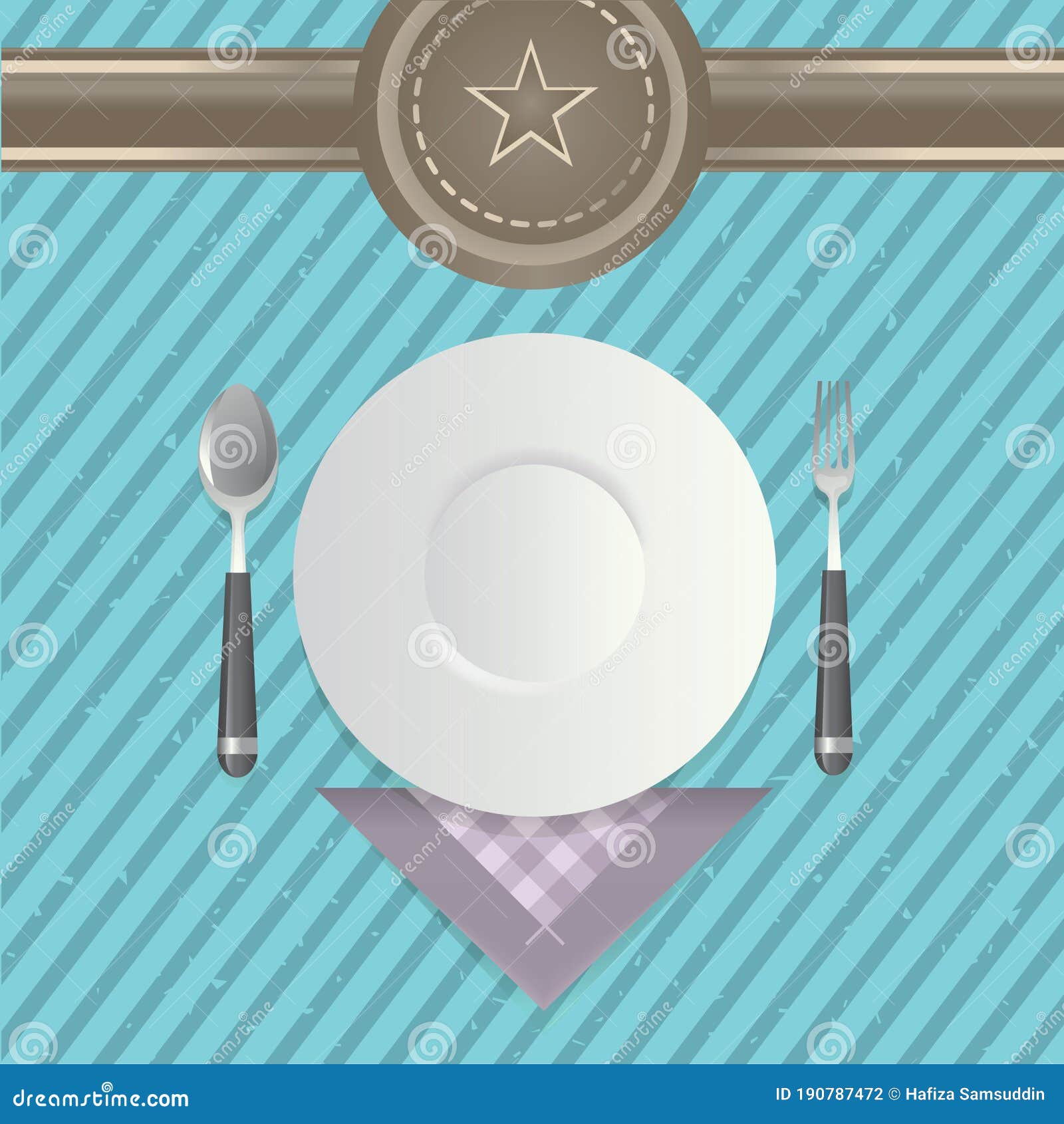 Dining Poster. Vector Illustration Decorative Design Stock Vector ...