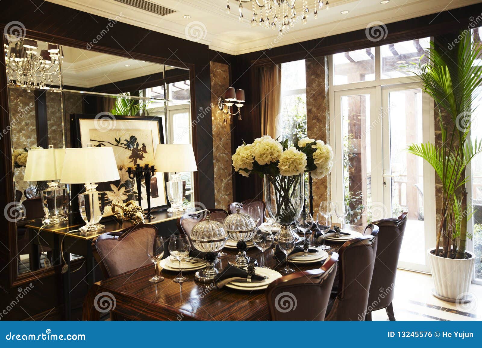 Dining room stock photo. Image of buffet, design, dining - 13245576