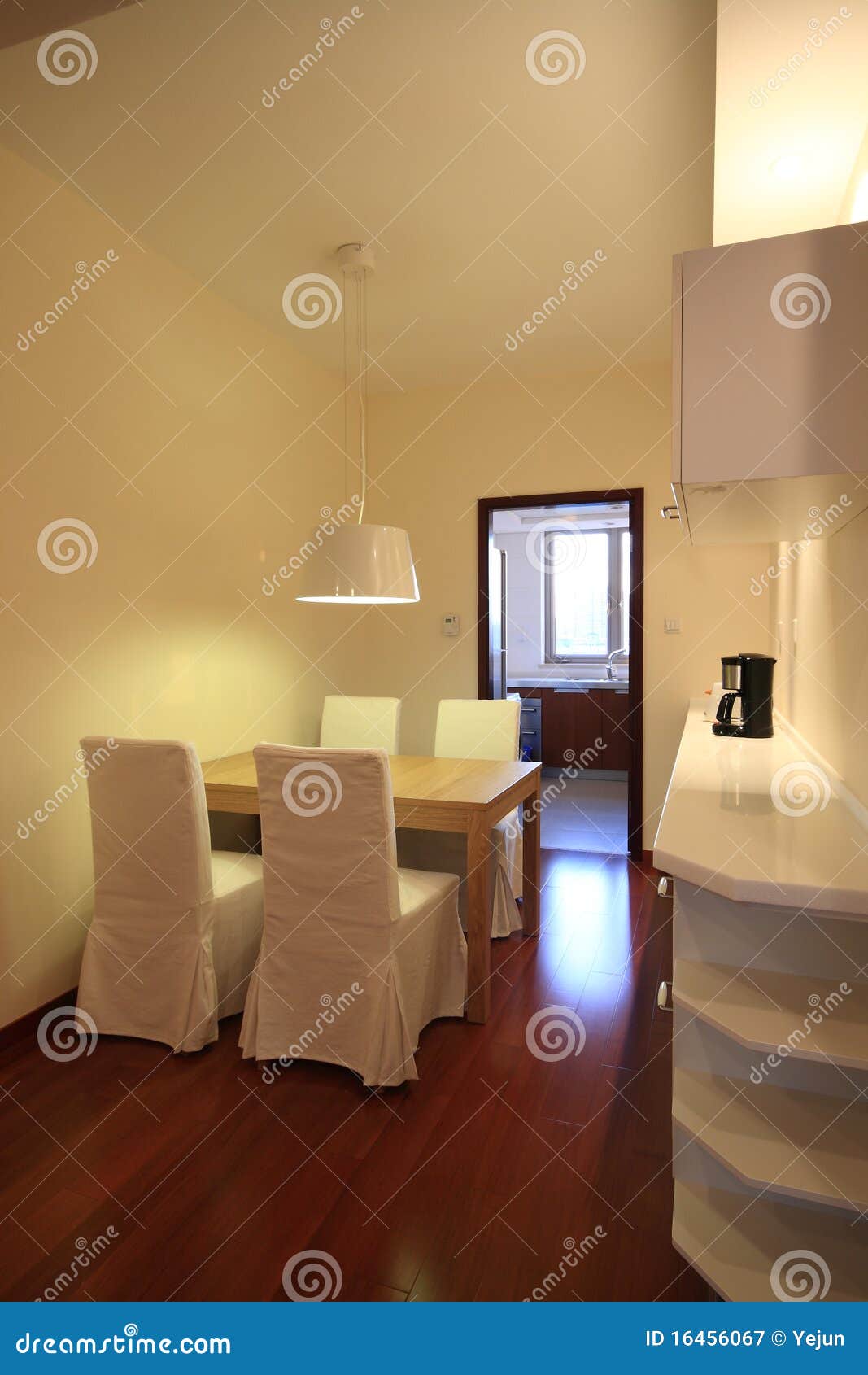 Dining room stock image. Image of furnishings, light - 16456067