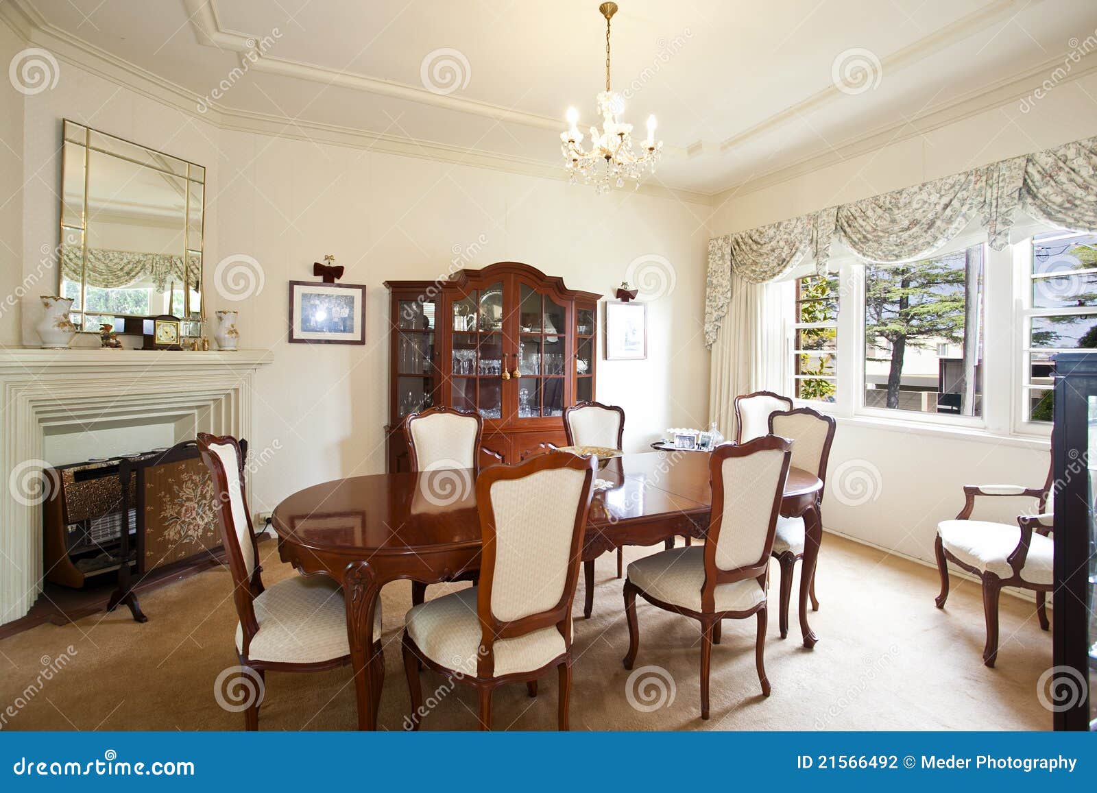 Dining room stock photo. Image of comfortable, indoors - 21566492