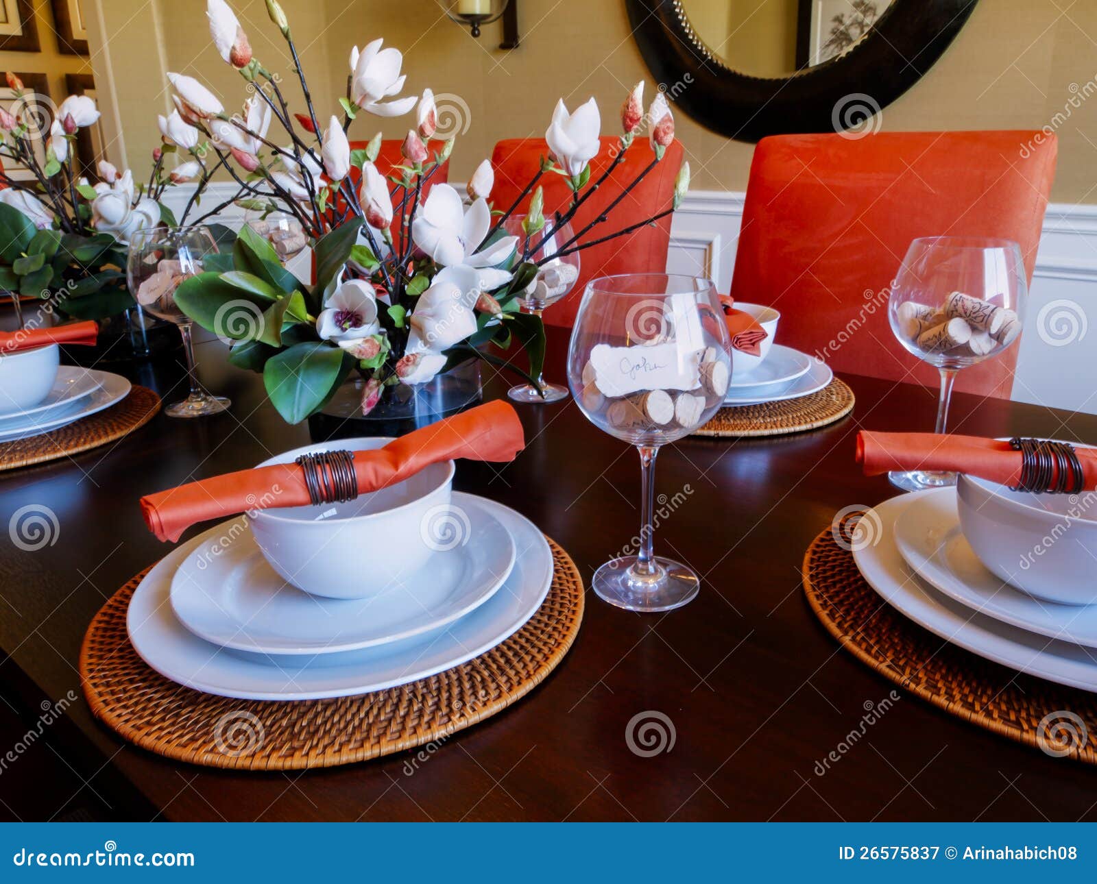 Dining Room stock image. Image of kitchenware, contemporary - 26575837