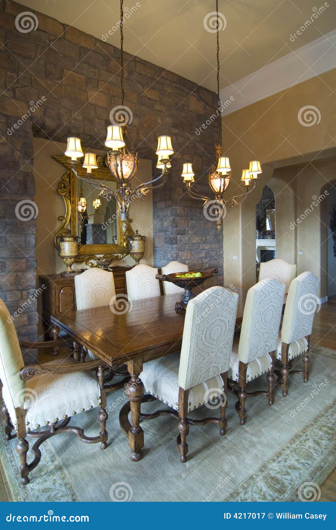 Dining room stock image. Image of angle, style, table - 4217017