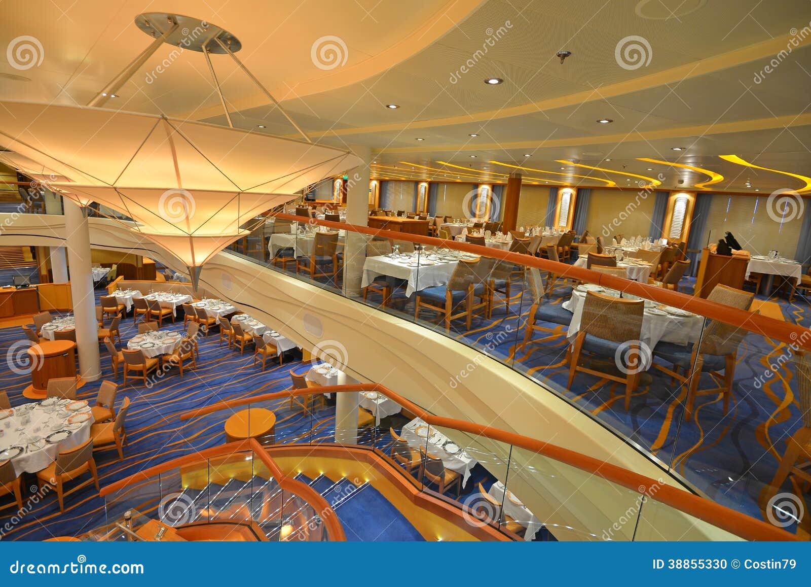 Dining room stock photo. Image of extravagant, cruise - 38855330