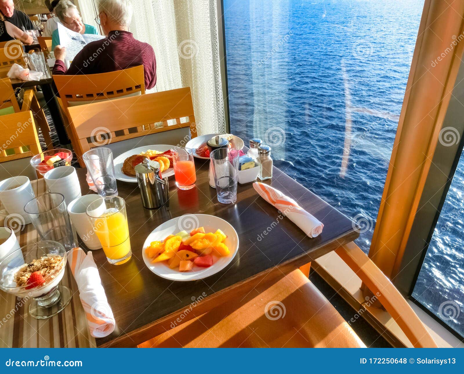 Dining Room Buffet Aboard the Luxury Cruise Ship Editorial Stock Photo ...